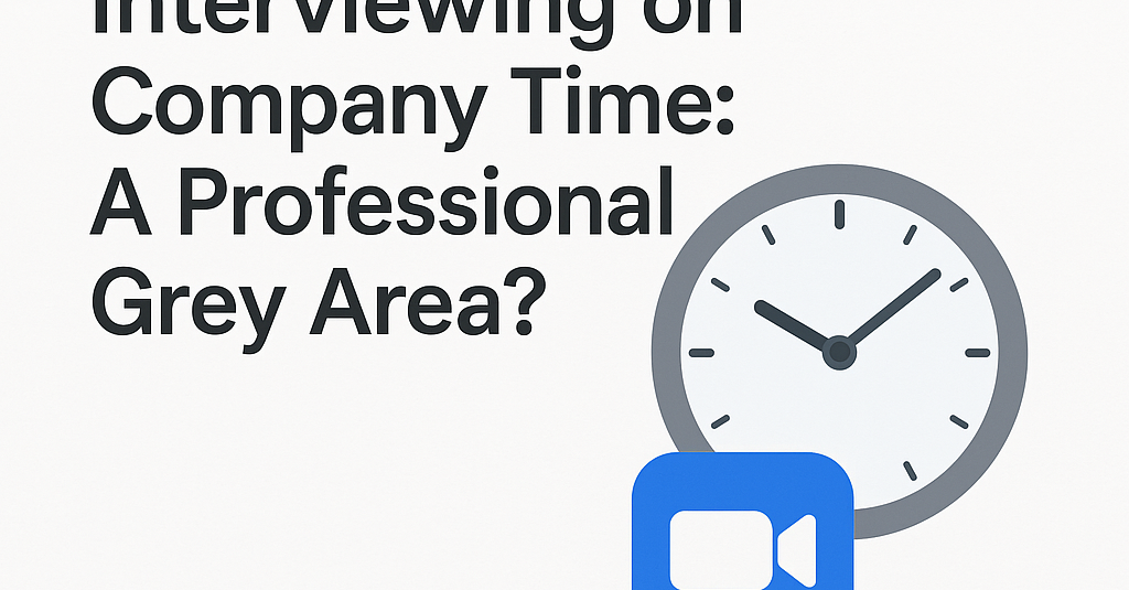 Should Candidates Interview on Company Time? A Recruiter’s Take on ...